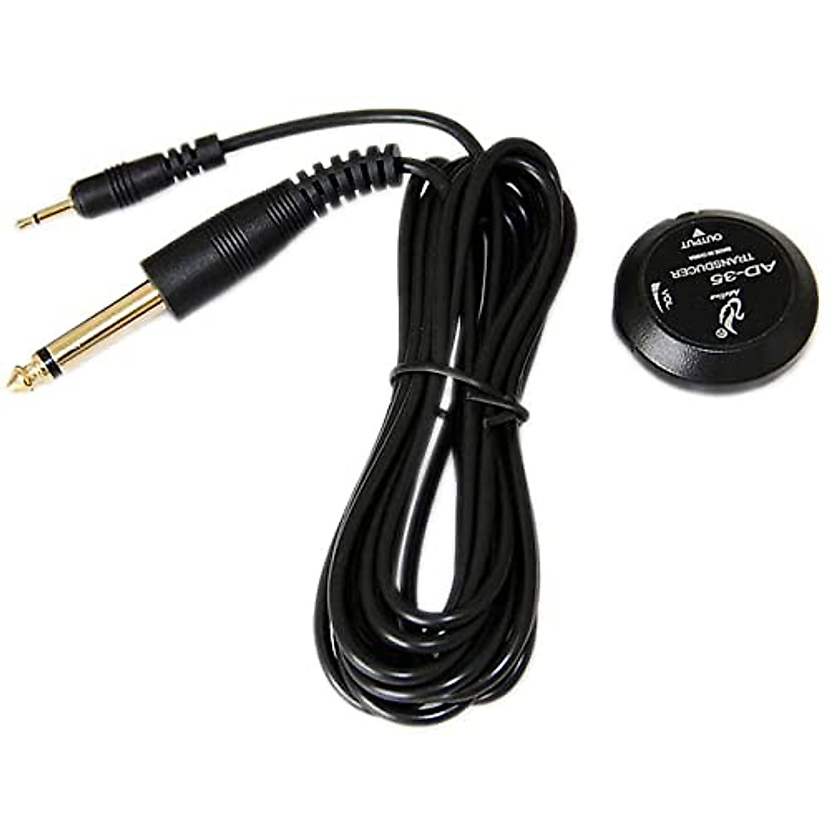 AD-35 Mini Piezo Pickup Contact Microphone Transducer with 3 Meters Cable for Acoustic Classical Folk Guitar
