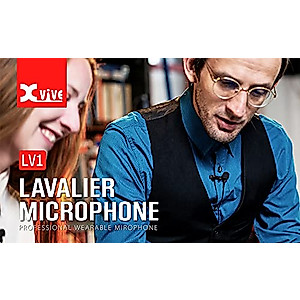 Xvive LV1 Lavalier Microphone Lav Mic Omni-Directional Lapel Microphone for Wireless Lavalier Microphone,Audio Recorder