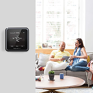 Honeywell Home RCHT8612WF T5 Plus Wi-Fi Touchscreen Smart Thermostat with 7 Day Flexible Programming and Geofencing Technology Black