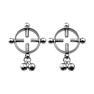 2Pcs Nipple Rings For Women Nipple Shield Rings Adjustable Pressure Nipple Rings Stainless Steel Nipple Shield Rings Bar Nipple Rings Body Nipple Jewelry Non-Piercing (silver)