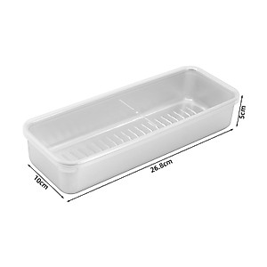 Airtight Deli Containers with Lids | Premium Quality 304 Stainless Steel | Bacon and Lunch Meat Storage for Fridge | Dishwasher Safe | Keep Your Food Fresh and Organized
