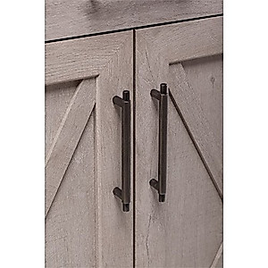 Bush Furniture Key West Secretary Desk With 5 Shelf Bookcase, Bing Cherry