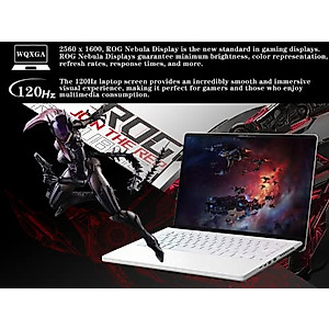 ASUS 2023 ROG Zephyrus 14" WQXGA 120Hz Gaming Laptop, AMD Ryzen-9 6900HS, 40GB DDR5 RAM, 4TB PCIe SSD, RGB Backlit Keyboard, AMD Radeon RX 6700S, Win 11, White, 32GB SnowBell USB Card