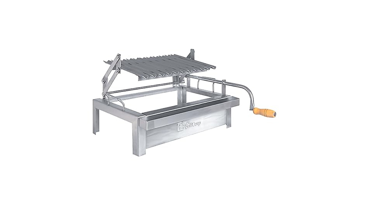 Grillcorp Stainless Steel Grill: Portable Lift System BBQ