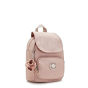 Kipling Women's Marigold Small Backpack, Adjustable, Removable Crossbody Strap, Nylon Travel Organizer, Brilliant Pink Grad, 9''L x 11.75''H x 5''D