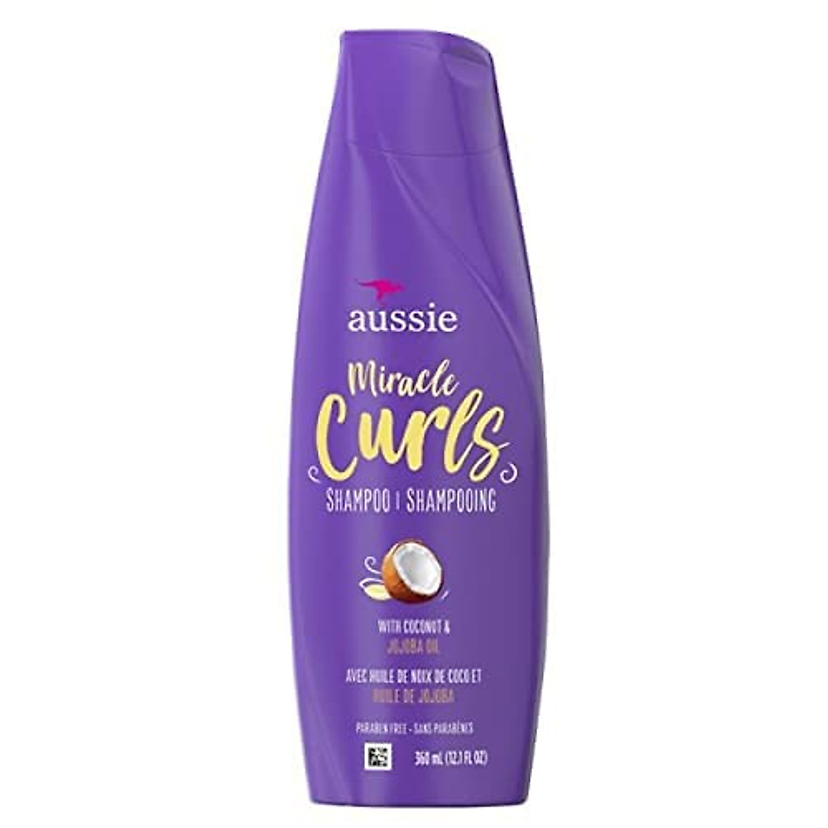 Aussie Miracle Curls Shampoo and Conditioner Set with coconut & australian jojoba oil-12.1 fl oz each