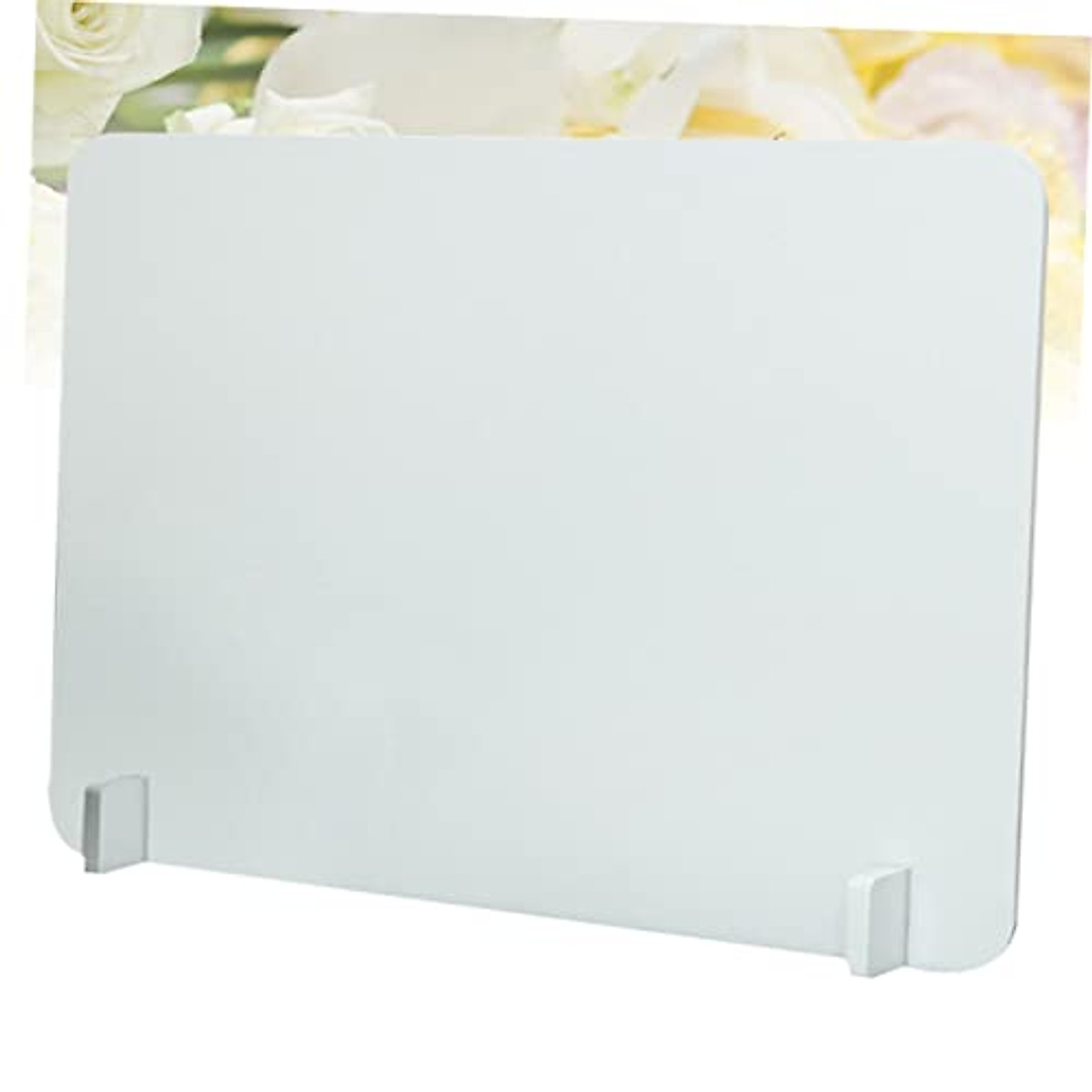 FOYTOKI Partition Tri Fold Poster Boards Privacy Boards for Student Desks Privacy Panel Desk Privacy Board Table Divider Panels Deskpad Acrylic Table Furniture Office White Protection