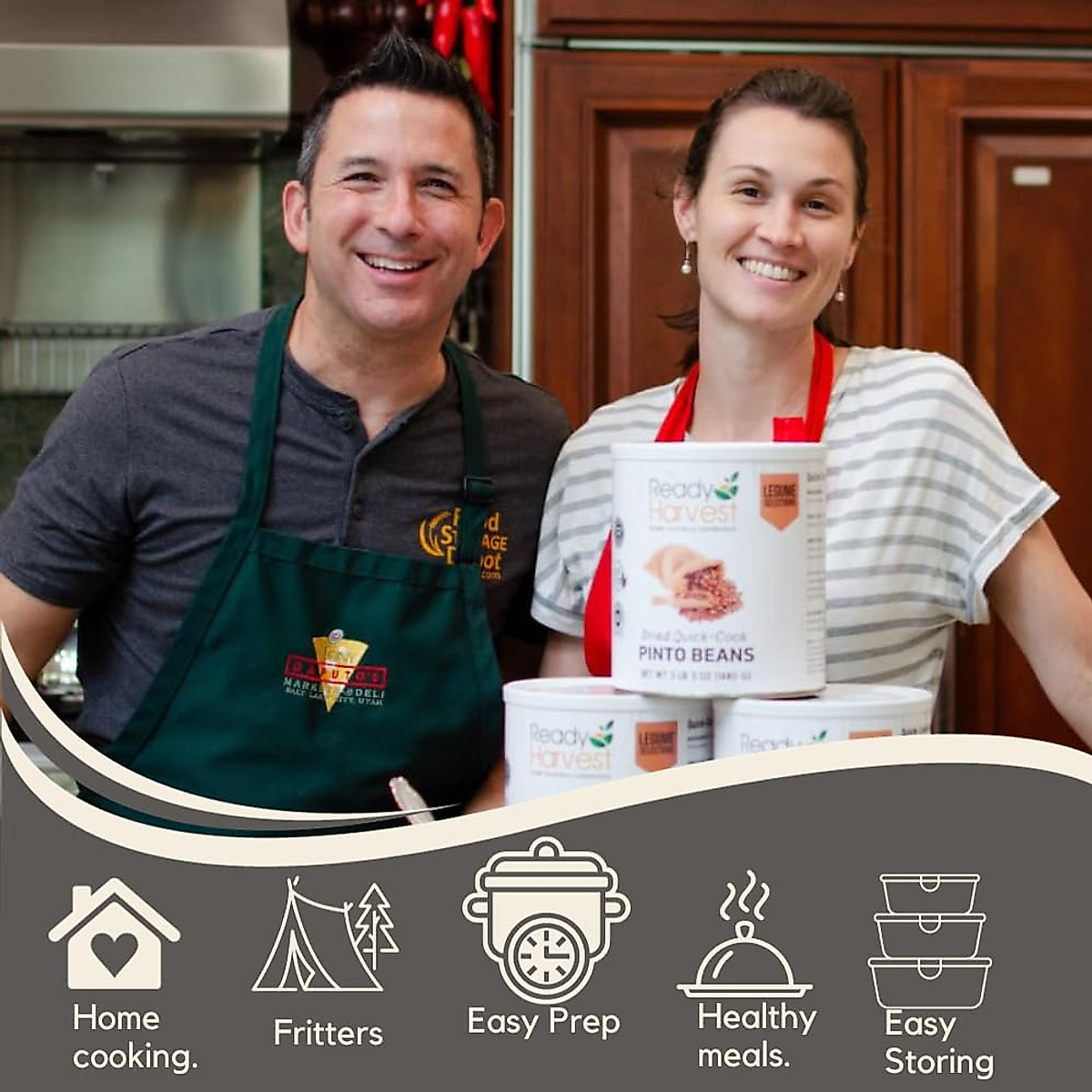 Ready Harvest Quick-Cook Dried Black Beans Canned Dried Black Beans Dried Beans Dry Beans|Emergency Food Supplies Survival Food Emergency Food Rations #10 Can 25-Year Shelf Life 3 lbs