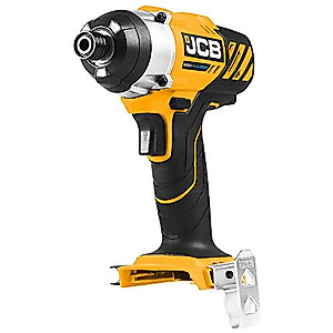 JCB Tools - 20V, 3-Piece Power Tool Kit - Hammer Drill Driver, Impact Driver, LED Work Light, 2 x 2.0Ah Batteries, Fast Charger and Tool Bag - For Home Improvements, Drilling, Masonry, Screw Driving