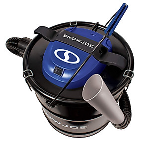 Snow Joe ASHJ201 4.8-Gallon 4-Amp Ash Vacuum w/Metal Storage Tank, Hose, Filters, Cord Organizer and PowerSmith PAAC302 Ash Vacuum Deep Cleaning Kit
