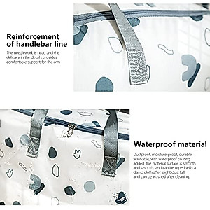 Zippered Storage Bag for Closet Comforter, Pillows, Quilt, Bedding, Clothes, Blanket Organizers with Large Clear Window & Carry Handles Space Save-r Storage Bag Multipurpose Bag