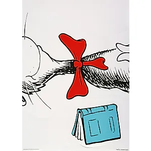 Eureka 847639 Dr. Seuss Cat in the Hat Large Party and Classroom Decoration Poster, 5 Feet Tall, 4pcs