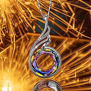 Kate Lynn Jewelry for Women Phoenix Necklaces for Women, Birthday Gifts for Women Wife Mom Grandma Girlfreind，Crystal Pendant Necklace for Her