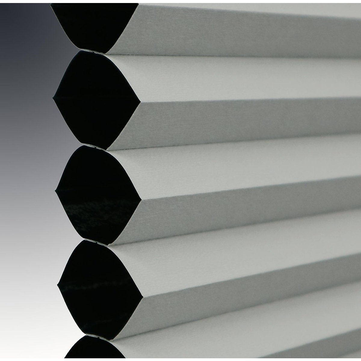 BlindsAvenue Custom ¾” Pleat, Cellular Shades, Color Urban Gray, Blackout Fabric Available in 2 Cordless Lift Systems. Customize to Widths Between 18”-96” Wide & Any Height Between 18”–84”