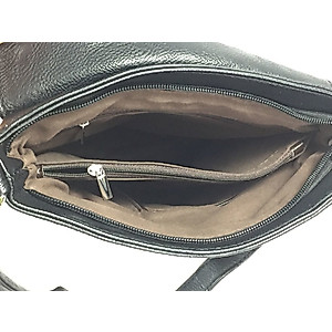 Zzfab Rhinestone Sparkle Top Bling Cross Body Bag Black