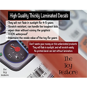 Toy Restore Replacement Stickers Fits Little Tikes Classic Pick up Truck (No Eyes)