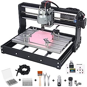CNC Router Machine 3018 Pro, mcwdoit Simple Assembly Version, Desktop Wood Acrylic Plastic PCB MDF Engraving, 3 Axis with Offline Controller, Mill Bits, Working Area 11.8 * 7.1 * 1.8″