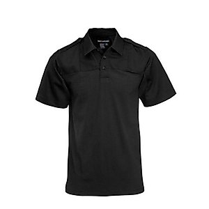 5.11 Men's Rapid PDU Short Sleeve Shirt, Black, 6X-Large-Tall