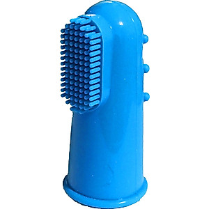 Jalousie 12 Pack Dog Dog Toothbrush Teeth Tooth Brush 6 Silicone Finger Brush and 6 Dual Headed Cleaning Brushes for Dental Care Dental Health