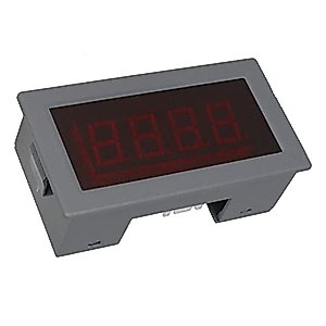 Heyiarbeit DC Voltmeter YB5135 Digit Red Text LED Digital Volt Voltmeter 4 Wires Connections for DC Voltage Measurement 1Pcs