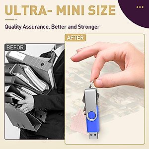 64GB Flash Drive Pack of 10 USB 2.0 Thumb Drives High Capacity 64 GB Memory Stick Jump Drive Pen Drive Zip Drive for Data Storage