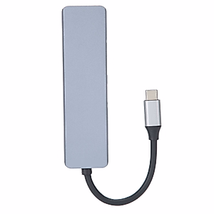 Omabeta Docking Station Adapter Type‑C Hub Adapter USB Type‑C Docking Station Adapter Compact Computer for Travel Home