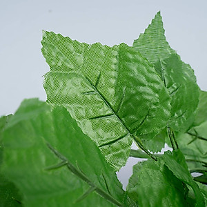 2 Packs Fake Vines Artificial Greenery Hanging Garlands, Fake Leaves Green Plants for Room Home Garden Party Fence Office Wedding Window Wall Decor Green 5M