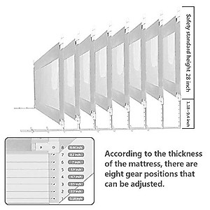 3 Sides Bed Rails for Toddlers Extra Long Twin Full Queen King Size Baby Infants Safety Guardrail with Reinforce Anchor Safety System