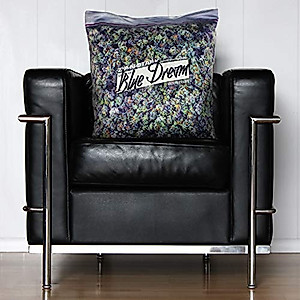 steelplant Blue Dream Giant Stash Weed Pillowcase | Decorative Throw Pillow Cover with Realistic Reefer Imagery | Secret Pocket Compartment | Fits 18 x 18 Inch Pillow Insert | Weed Decor