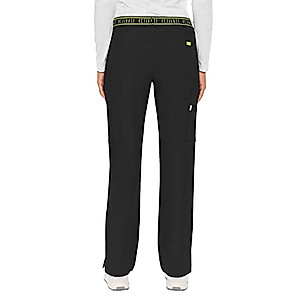 Med Couture Women's 'Activate' Flow Scrub Pant, Black, Large