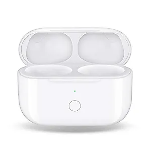 Charging Case Replacement Compatible for AirPod Pro, Wireless Charger Case with Bluetooth Pairing Sync Button, No Earbuds, White