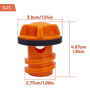 Cooler Drain Plug, 2 Pack Replacement, Orange, Compatible with Yeti Roadie, Tundra, and Tank Coolers and RTIC Coolers