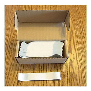 100 SELF Sealing Blank White Currency Straps Bands Money Bill Band Strap