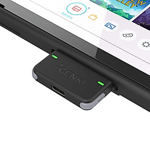 GENKI Audio Bluetooth 5.0 Adapter for Nintendo Switch/Switch Lite/PS4/PS5 - Compatible with All BT Headphones & Airpods, Low Latency with aptX Technology (Gray)