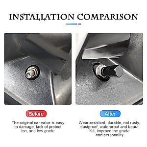 16 PCS Universal Tire Valve Stem Caps, Waterproof Airtight for Cars, Bicycles, Motorcycles, Trucks (Black)