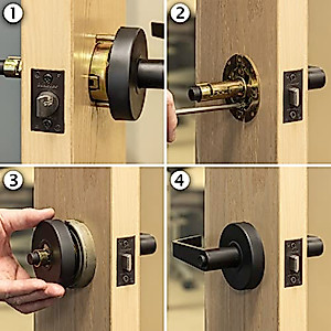 Master Lock SLCHPV10B Heavy Duty Lever Style Grade 2 Commercial Privacy Door Handle, Oil Rubbed Bronze Finish