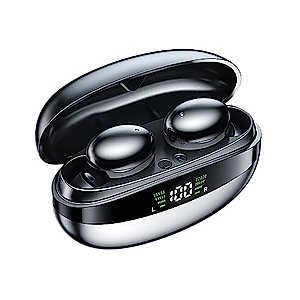 Wireless Earbuds, Bluetooth Headphones 5.3 Mini Wireless Headphones in Ear, 37H Playtime Deep Bass, Bluetooth Earbuds Built-in Mic,IPX7 Waterproof, LED Digital Display Wireless Earphone for Sport (A)