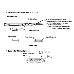 OSGEAR Internal Thick 12.7mm SATA 8X DVDRW CD DVD RW ROM Burner Writer Laptop Replacement PC Mac Tray Loading Drive for Asus Acer HP Dell Lenovo Samsung Sony