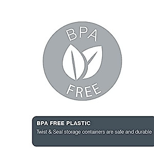 Zyliss Twist & Seal 3.6L Container, 4 litre, Clear/White