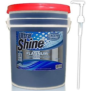 Ultra Shine™ 3X Platinum™ Dishwashing Liquid - 5 Gallons (Retail Case w/Pump)