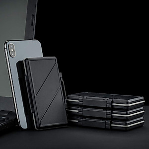 36 Slots Memory Card Case Holder Water-Resistant Keeper Wallet for 12 SD SDHC SDXC + 24 TF MSD MicroSD MicroSDHC MicroSDXC Memory Cards Storage Organizer