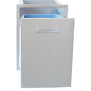SUNSTONE BA-TRD1724 Beveled Frame Drawer with Two Trash Bins, 17 by 24"