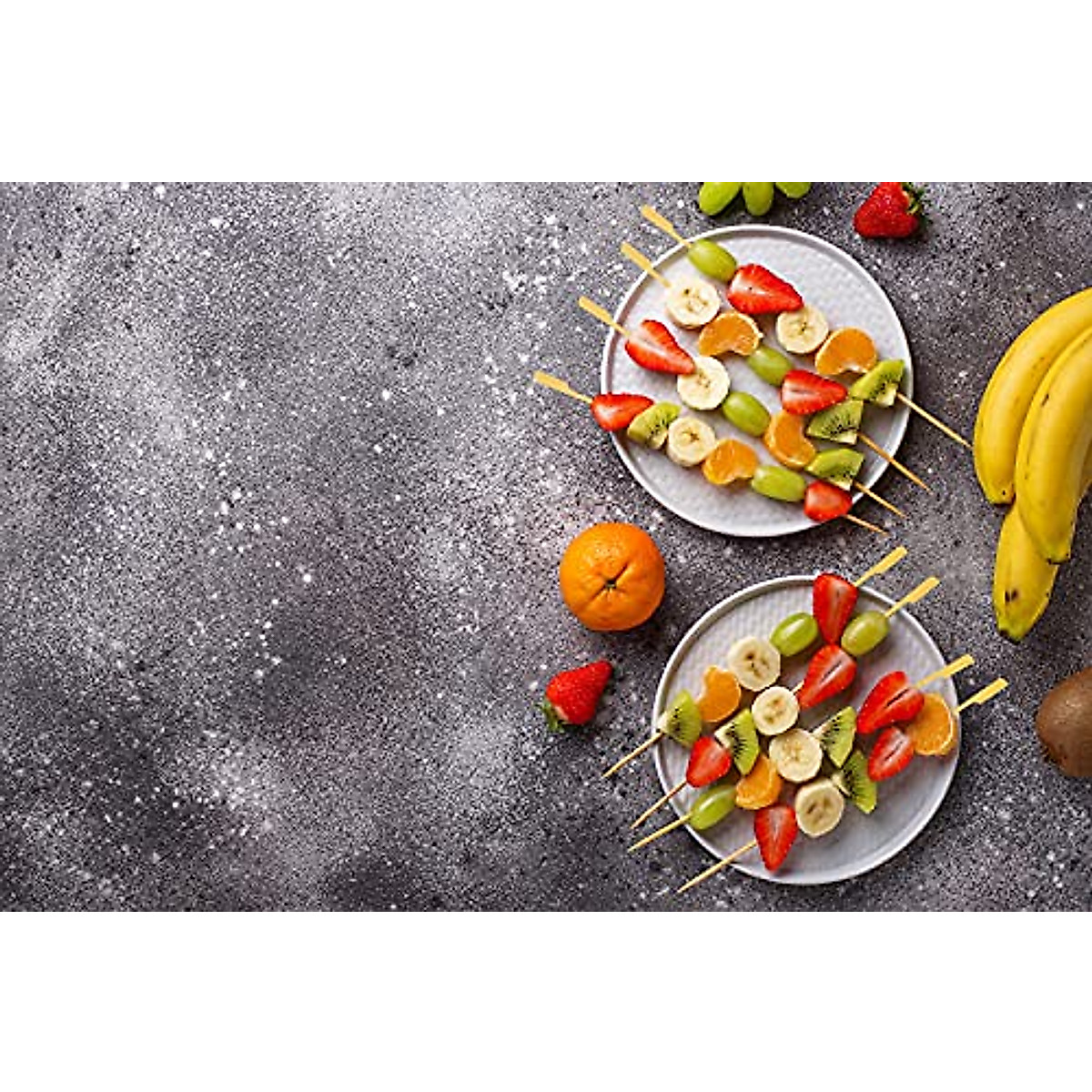 DecorRack 100 Natural Bamboo Paddle Picks, 6 inch Wood, Barbecue, Kabob Skewers for Grill, Appetizers, Fruit Sticks, Cocktails Picks (100 pack)