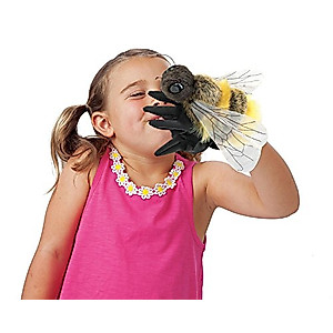 Folkmanis Honey Bee Hand Puppet, Yellow, Black (3028)