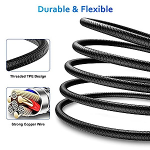 iPhone Charger 6FT 3Pack, [Apple MFi Certified] Lightning Cable Long iPhone Cable Cord Fast iPhone Charging Cable Compatible with iPhone 14/13/12/11 Pro Max/XS MAX/XR/XS/X/8/7/Plus/6S/6/SE/5S/iPad