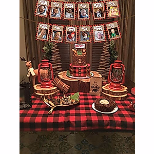 LaVenty Lumberjack First Birthday Banner Lumberjack Monthly Photo Banner Lumberjack First Year Photo Banner 1st Birthday Photo Banner Lumberjack Banner