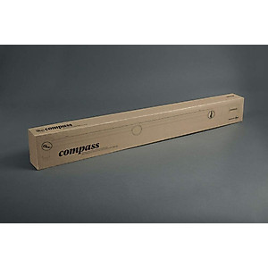 Blue Microphones Compass Premium Tube-Style Microphone Broadcast Boom Arm with Internal Springs, Desktop Clamp and Built-in Cable Management for Recording, Gaming, Streaming, Podcasting - Black