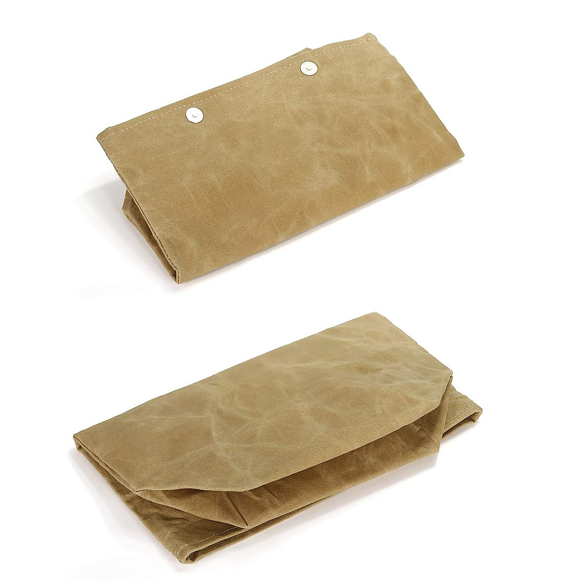 RUNHENG Canvas Lunch Bag, Waterproof Lunch Box with 2 Magnetic Buckles,Insulated Bag – Reusable Waterproof Tear, Leak Resistant, Spill Proof Thermal Cooler Lunch Box