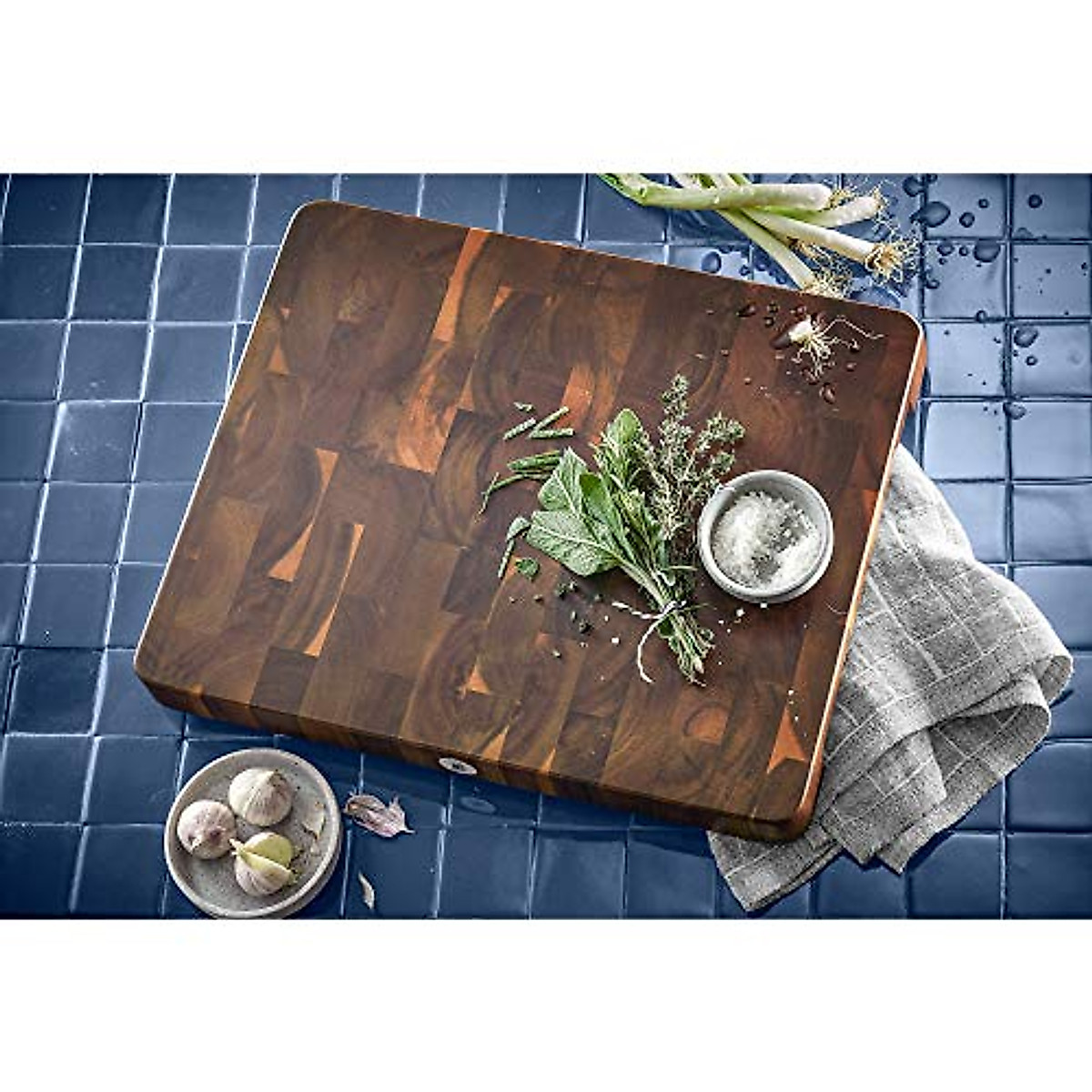 WMF Acacia, Gentle Wood is Softer Steel, Board Offers a Flexible and Thus Blade Friendly Base for All Types of Chopping and Cutting Work