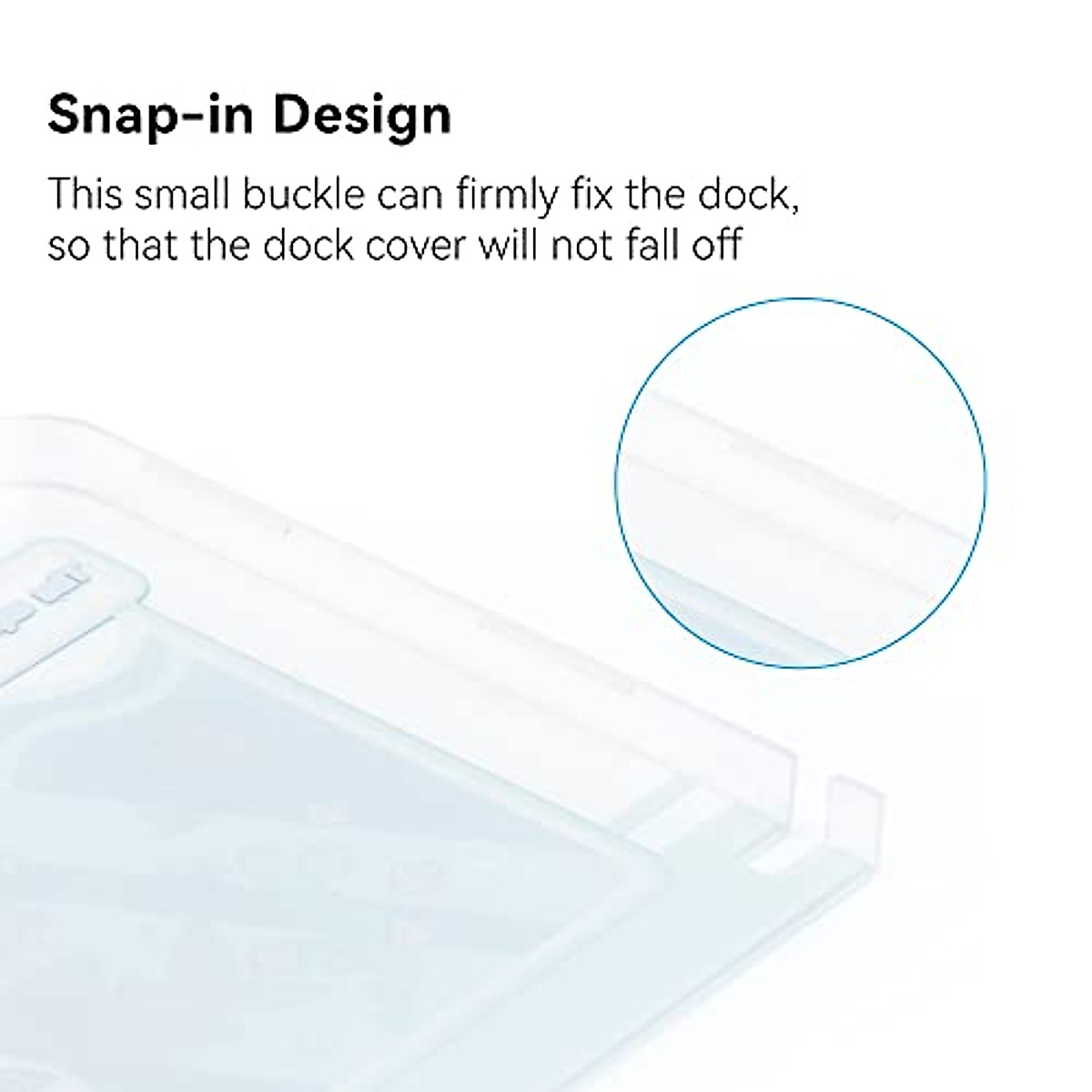 GeekShare Anti Scratch Switch OLED Dock Cover- Hard Faceplate Sleeve Pad for Switch OLED Dock- DIY Replacement Shell Compatible with Switch OLED Dock - Shark Party (for Switch OLED Model)